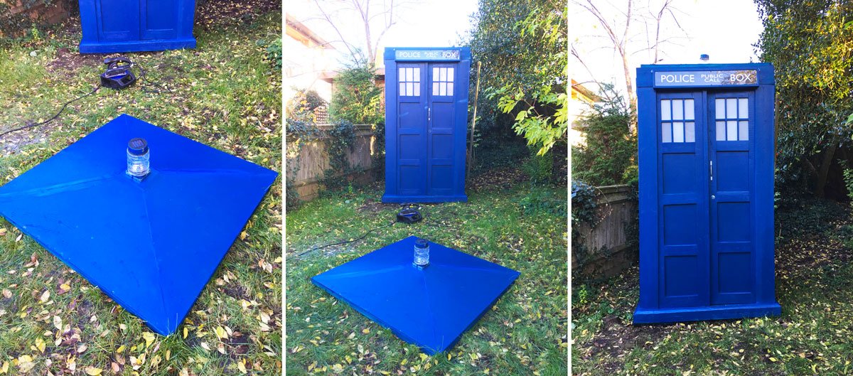 Ponken's TARDIS build, Part 3 — Signs, Lantern, Windows and Final ...